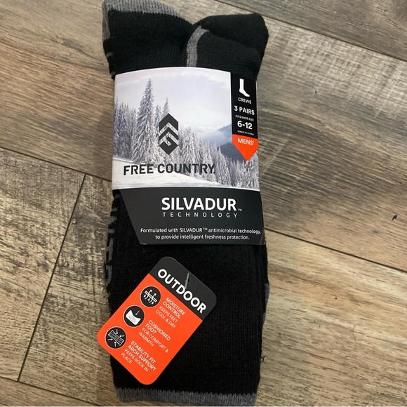 Free Country | Underwear & Socks | Free Country Mens Crew Socks | Poshmark